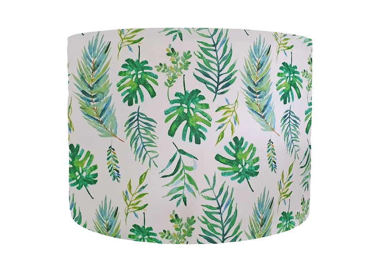 Fern Lamp Shade Table Lamp, Botanical Nursery Decor Leaves, Leaf ...