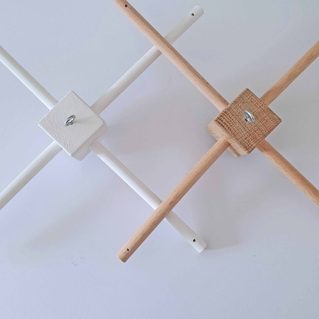 Baby Mobile Hanger, Wooden Mobile Hanger, Baby Mobile Kit, Nursery ...
