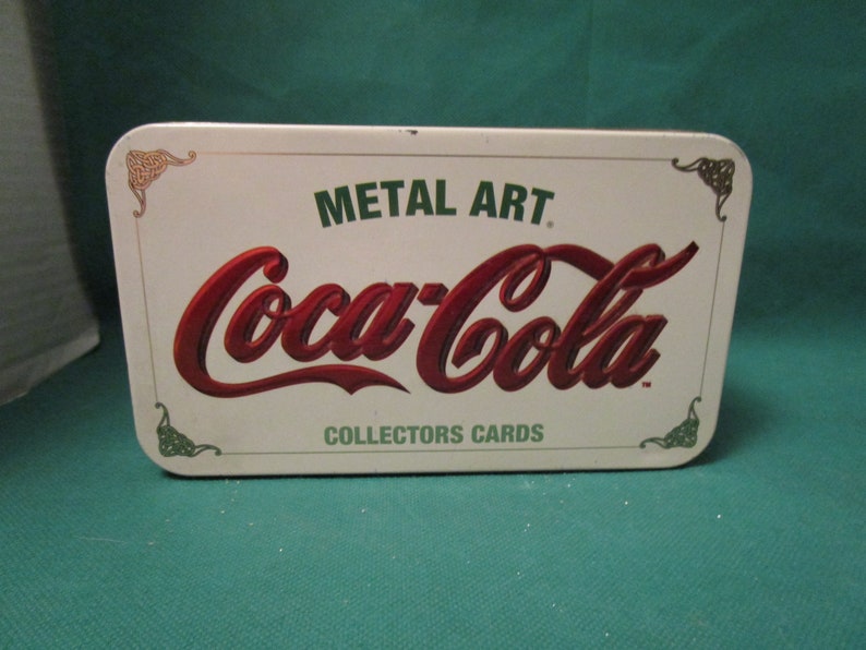 1994 Coca-cola Metal Art Collectors Cards Christmas Santa Edition - Etsy