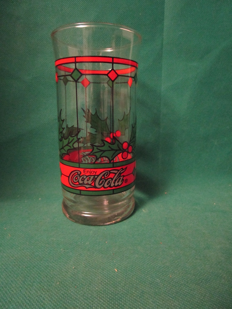 Vintage Enjoy Coca Cola Stained Glass Look- Glass - Etsy