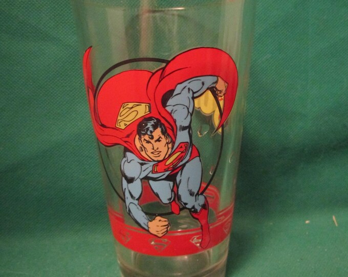 Vintage ICUP, Inc. 16 Oz. Pint Drinking Glass - DC Comics Superhero - Etsy