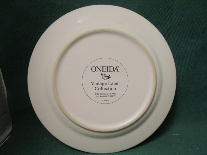 Oneida Vintage Label Collection Plates - Etsy