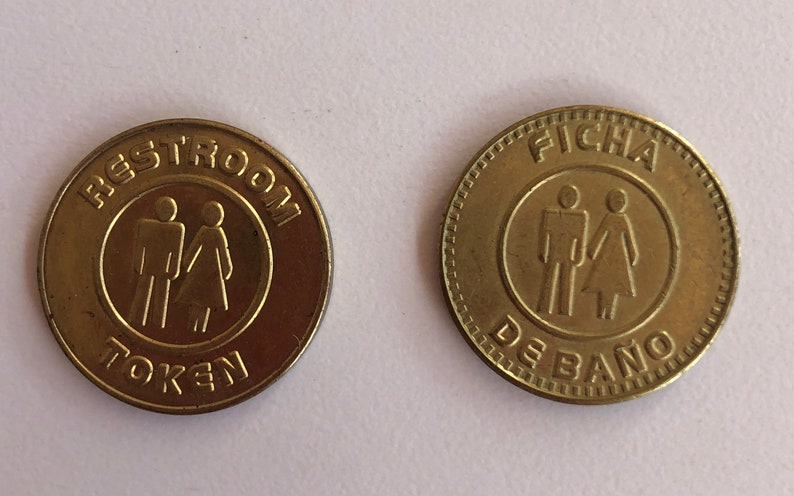 91 Various Tokens for Restroom, Miniature Golf, Air and Water/ Niko ...