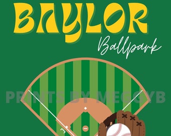 Ballpark Poster - Etsy