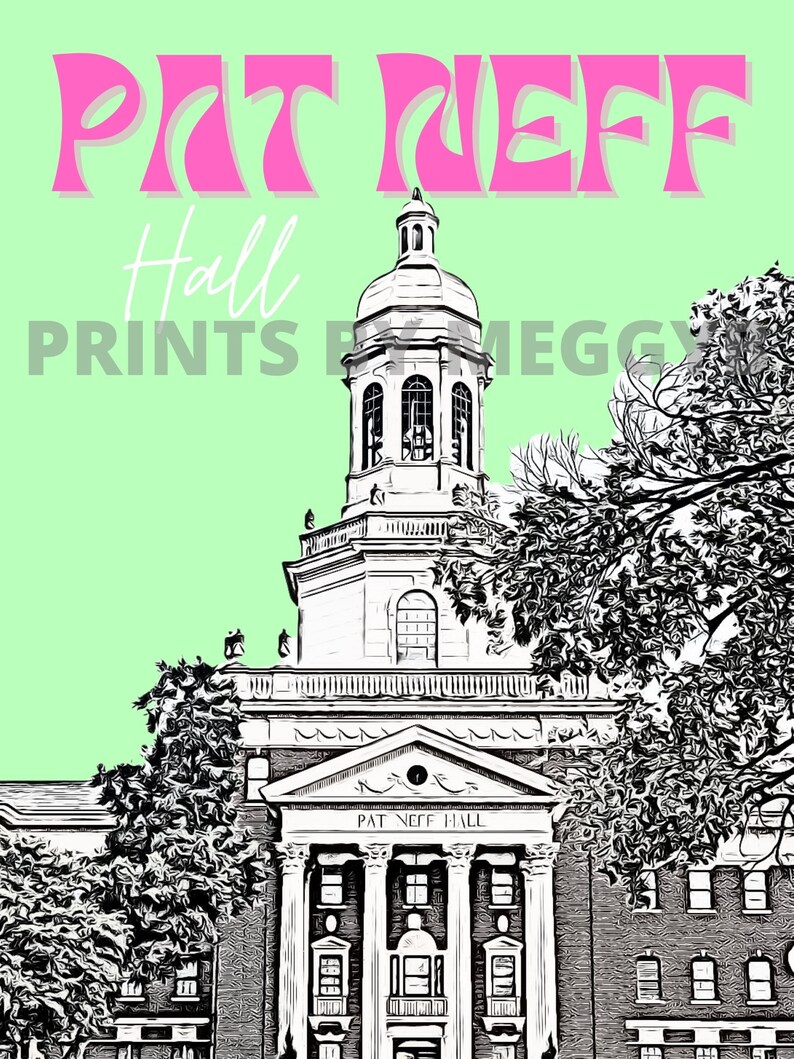 Pat Neff Hall Poster - Etsy