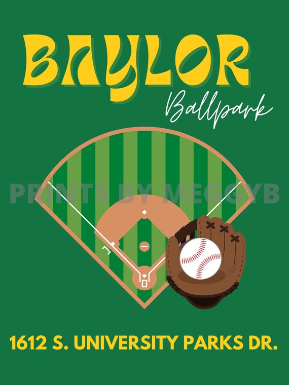 Baylor Ballpark Poster - Etsy