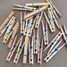 24 Vintage Wooden Spring Loaded Clothes Pins - Approximately 3" Long ...