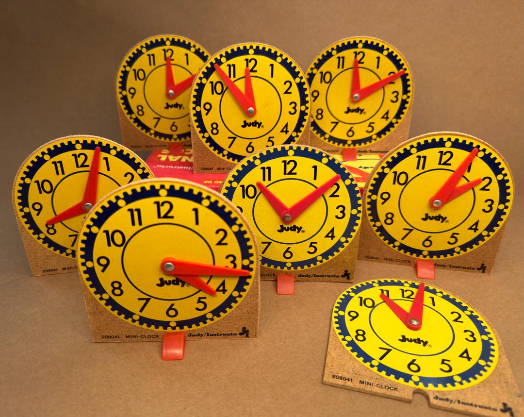 Judy/instructo Original Min-clocks, Learning Tools/educational ...