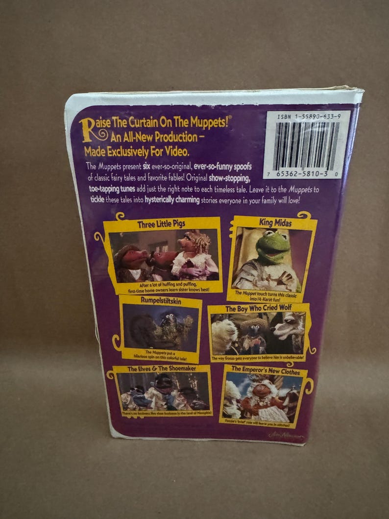 Vintage Muppet VHS Movies - the Great Muppet Caper - the Muppet Movie ...