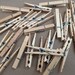 24 Vintage Wooden Spring Loaded Clothes Pins - Approximately 3" Long ...