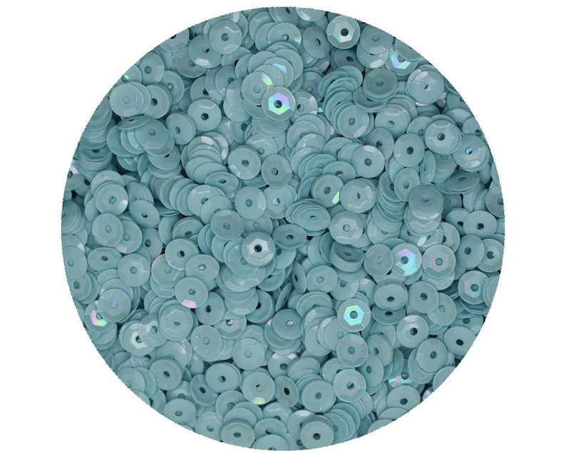 5mm Cup Sequins Pastel Blue Opaque Rainbow Iris Iridescent - Etsy