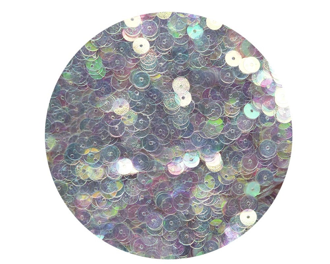 Sequins 6mm Flat Round Premium Mirror Crystal Iridescent Reflective ...