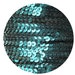 4mm Flat Strung Sequin Trim Turquoise Blue Green Shiny Metallic ...
