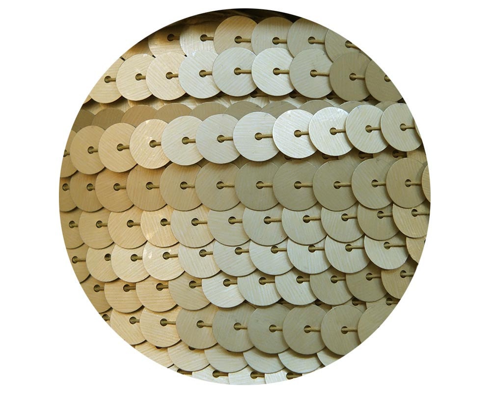 Sequin Trim Gold Matte Silk Frost 8mm Flat Stitched Sequins - Etsy