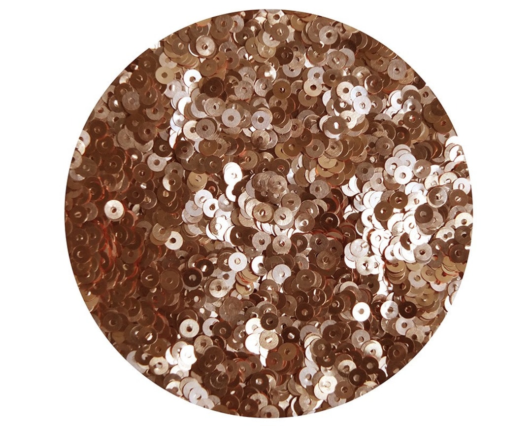 3mm Sequins Flat Round Raw Copper Real Metal Premium. Made in USA - Etsy