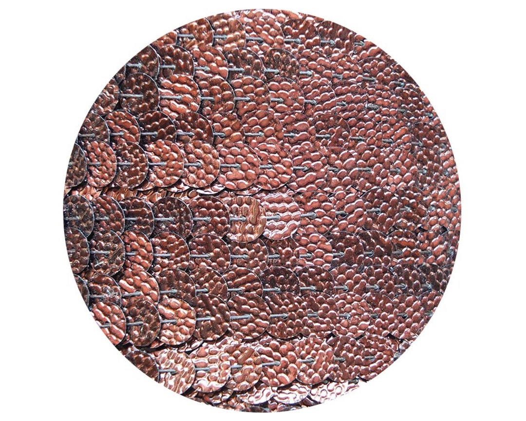 Sequin Trim Premium Bronze Lizard Snakeskin Texture Effect Metallic ...