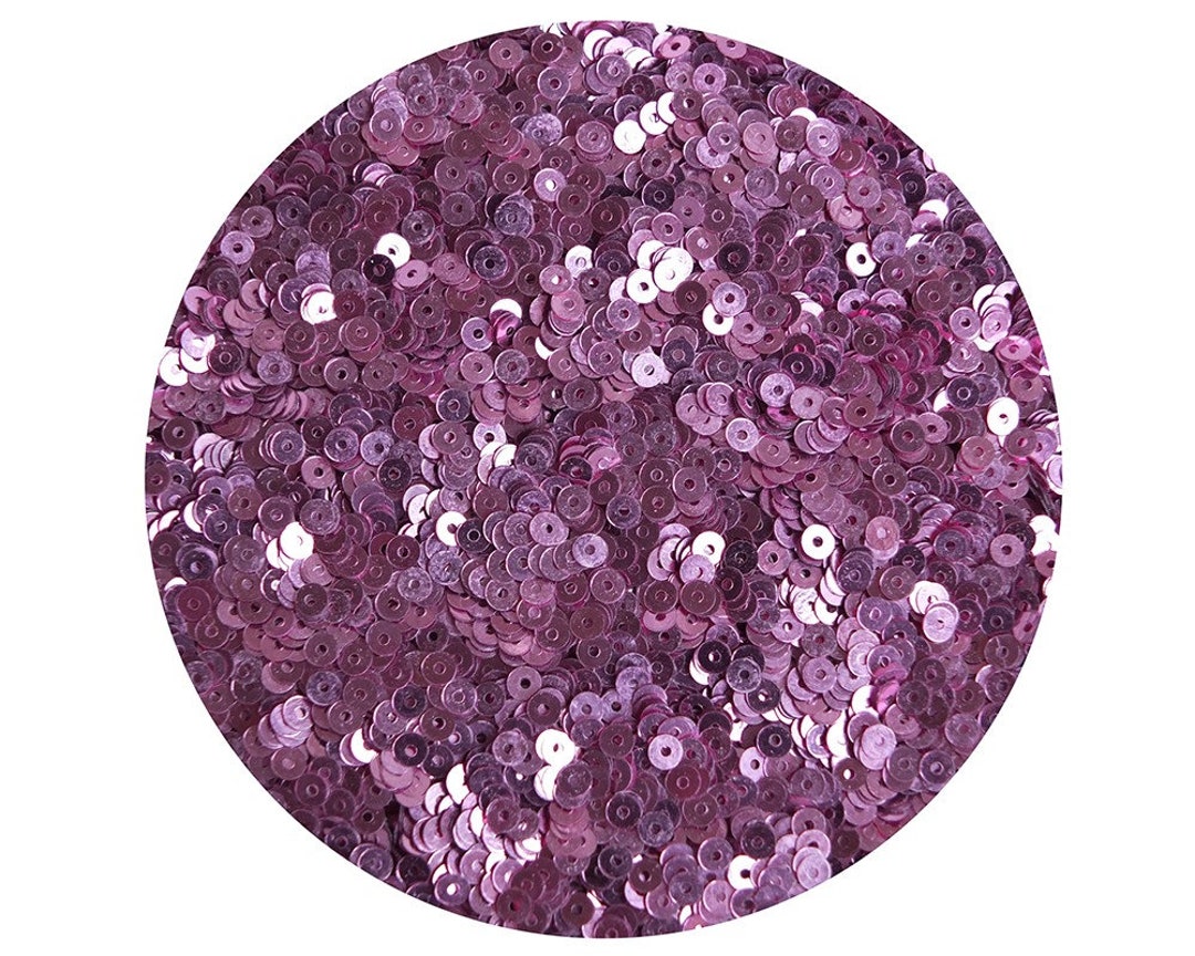 3mm Sequins Flat Round Rose Pink Metallic. Made in USA - Etsy