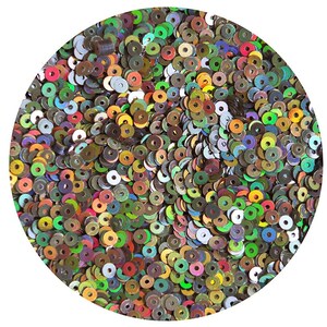 3mm Sequins Flat Round Deep Gold Lazersheen Reflective Metallic. Made ...