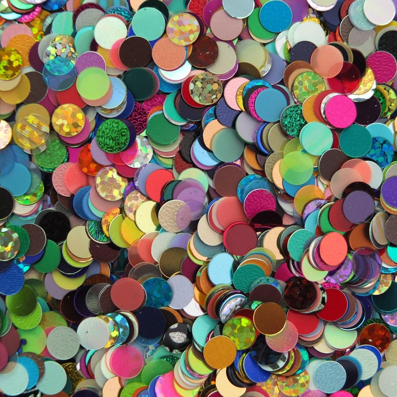 No Hole Sequins 6mm Round Mix Assorted 1000 Pcs Made in USA - Etsy