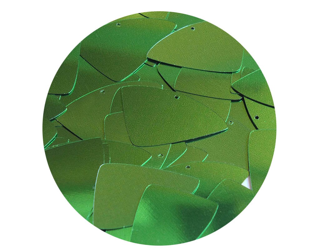 Kelly Green Metallic Sequin Fishscale Fin 1.5 Inch Couture - Etsy