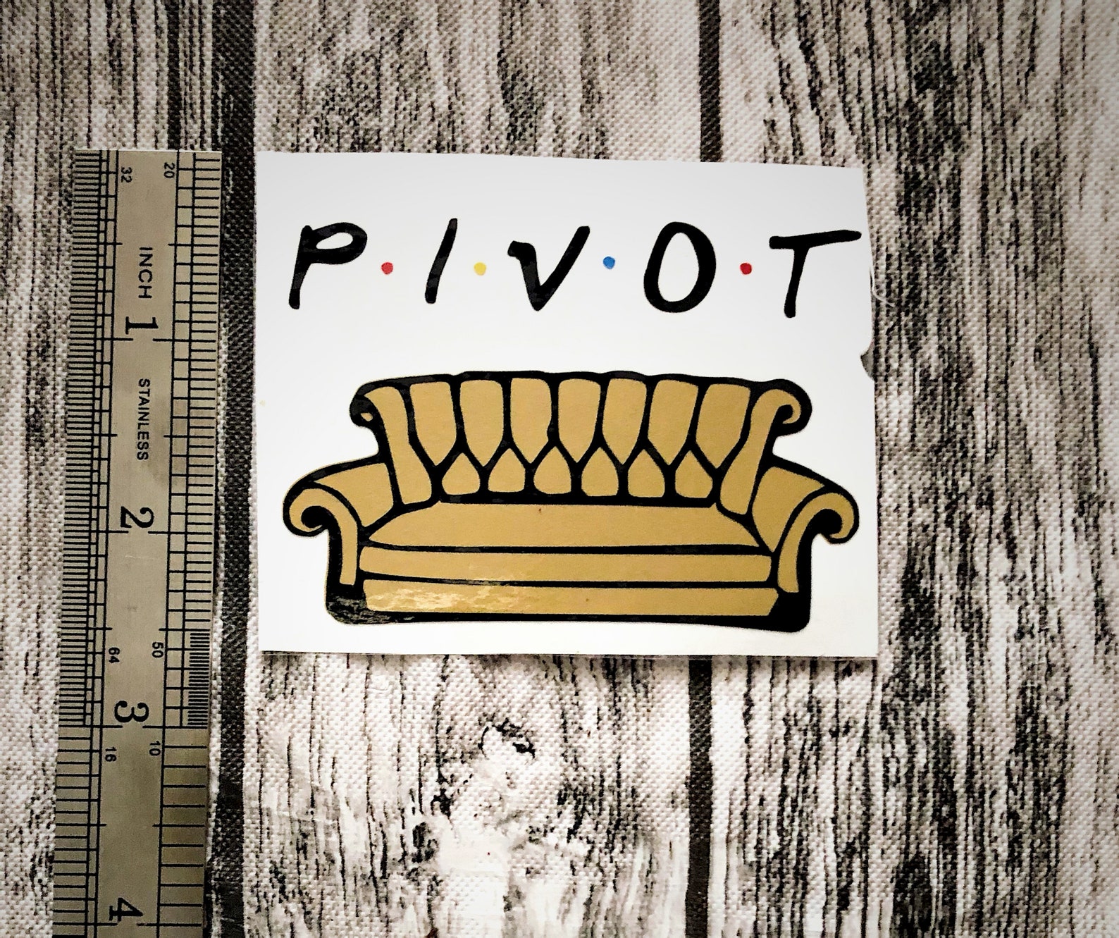 Friends Pivot Sticker Decal - Etsy