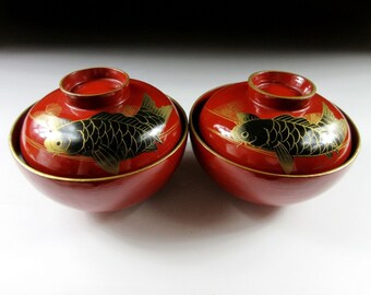 Japanese lacquerware | Etsy