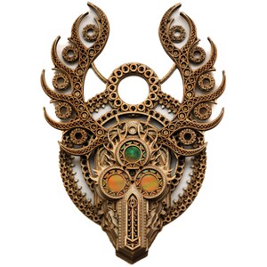 Deer Mask Headdress Cernunnos Pan Baphomet Art Festival Fashion Sacred ...