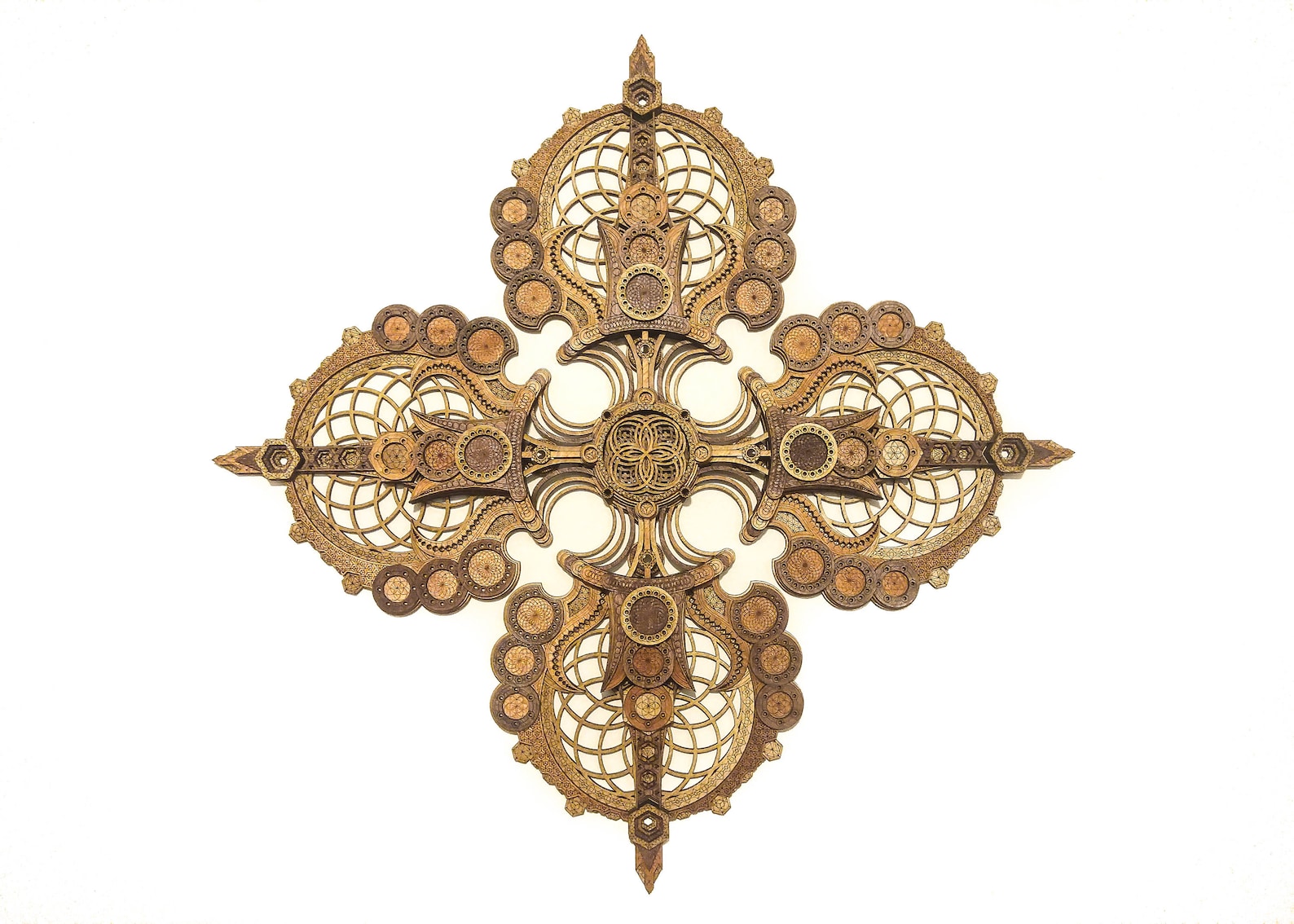 Vajra Four Sided Mandala Laser Cut Wood Art Meditation | Etsy