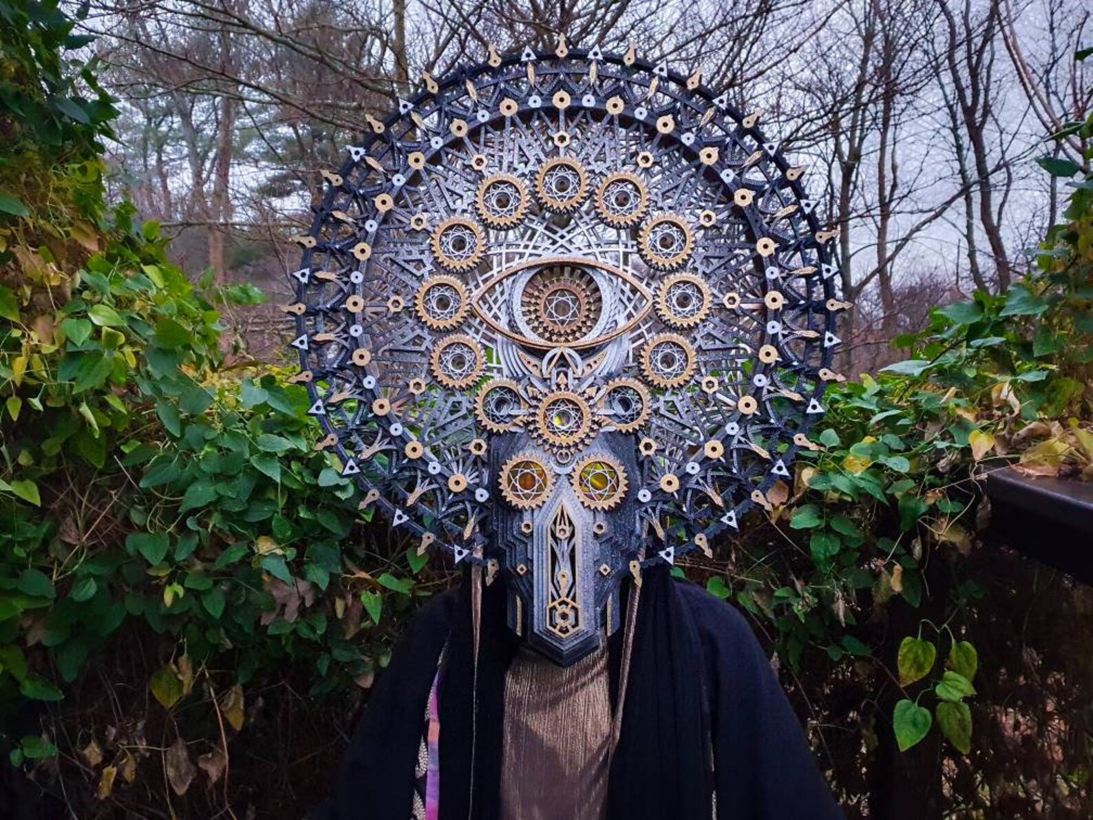 Deity Mask Festival Fashion Sacred Geometry God Headdress Goddess ...
