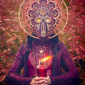 Deity Mask Festival Fashion Sacred Geometry God Headdress Goddess ...