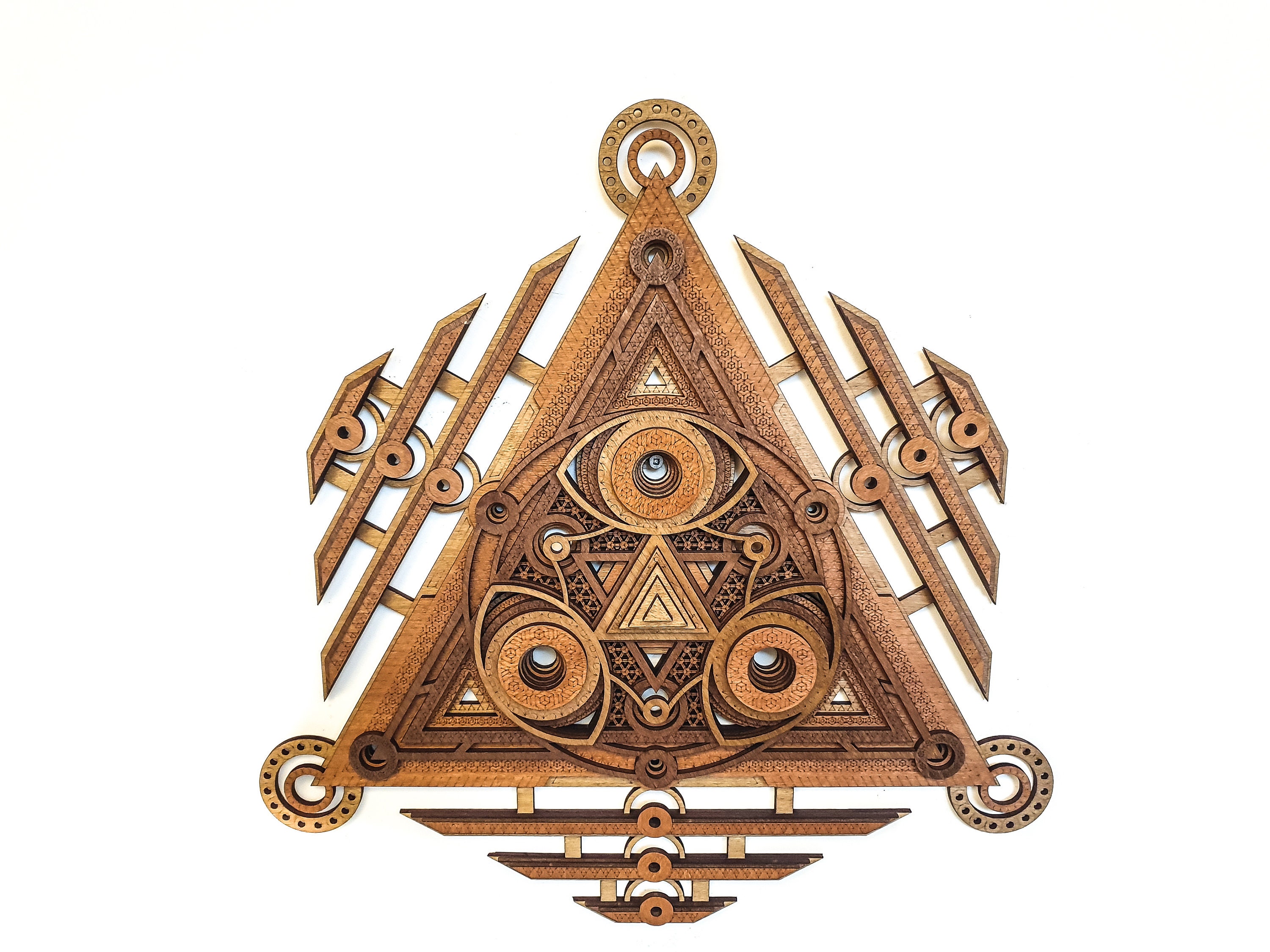 Vision Meditation Third Eye Triangle Mandala Pyramid Multi - Etsy Israel