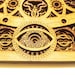 Square Mandala Laser Cut Wood Art Meditation Buddhas Seed of Life Eyes ...