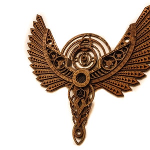 Divine Messenger Angel Wings Sacred Geometry Meditation Laser Cut Wood ...