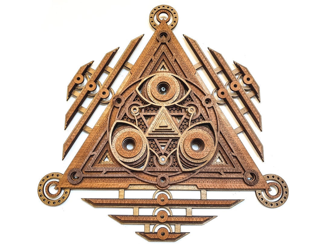 Vision Meditation Third Eye Triangle Mandala Pyramid Multi Layer Laser ...