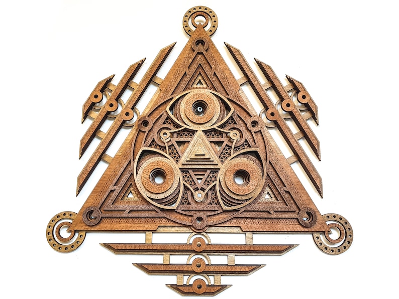 Vision Meditation Third Eye Triangle Mandala Pyramid Multi - Etsy Israel