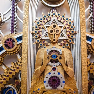 Mask Headdress Art Festival Fashion Sacred Geometry Deity Cathedral ...