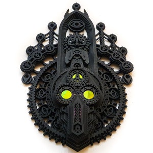 Mask Headdress Art Festival Fashion Sacred Geometry Deity Cathedral ...