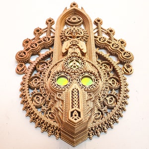 Mask Headdress Art Festival Fashion Sacred Geometry Deity Cathedral ...