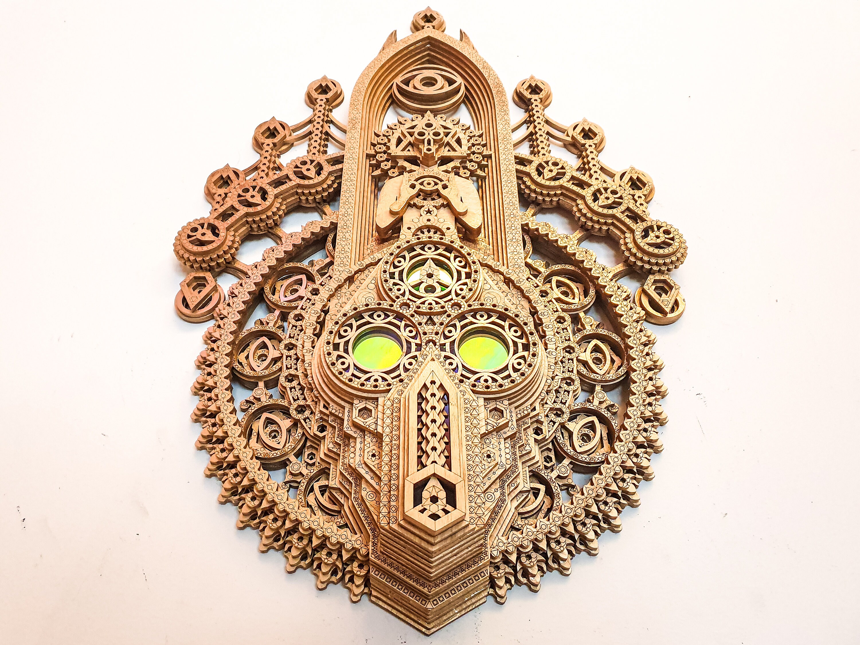 Mask Headdress Art Festival Fashion Sacred Geometry Deity | Etsy