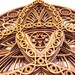 Trinity Mandala Fractal Trefoil Laser Cut Wood Art Stained - Etsy