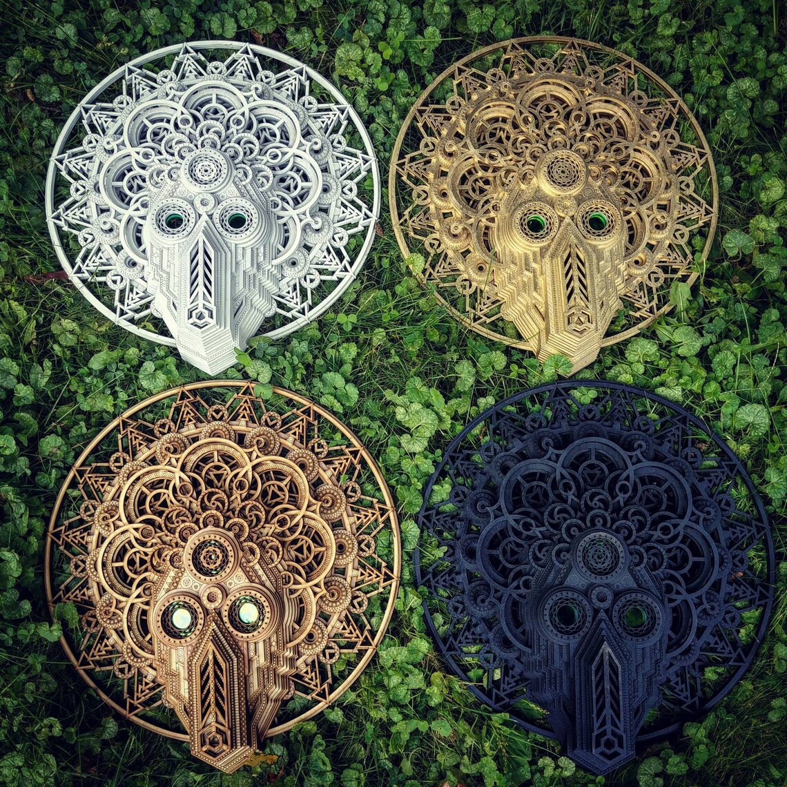 Deity Mask Festival Fashion Sacred Geometry God Headdress - Etsy