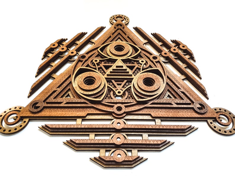 Vision Meditation Third Eye Triangle Mandala Pyramid Multi - Etsy