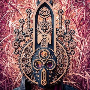 Mask Headdress Art Festival Fashion Sacred Geometry Deity Cathedral ...
