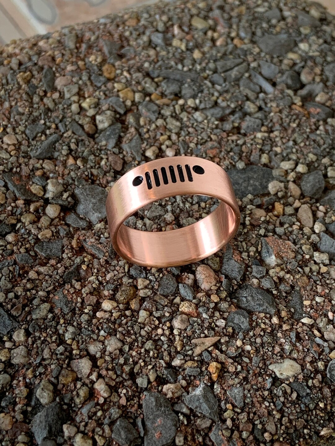 Copper Off-road Ring brushed Finish - Etsy