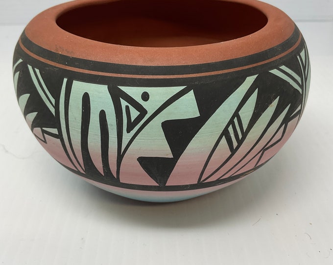Vintage Ute Mountain Native American Pottery Small Vase / Bowl - Etsy