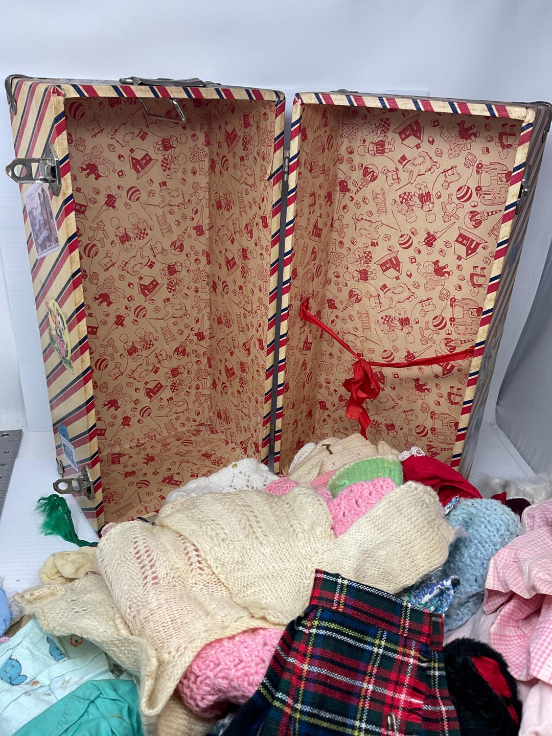Vintage 1950s Doll Clothes in Suitcase Closet - Etsy