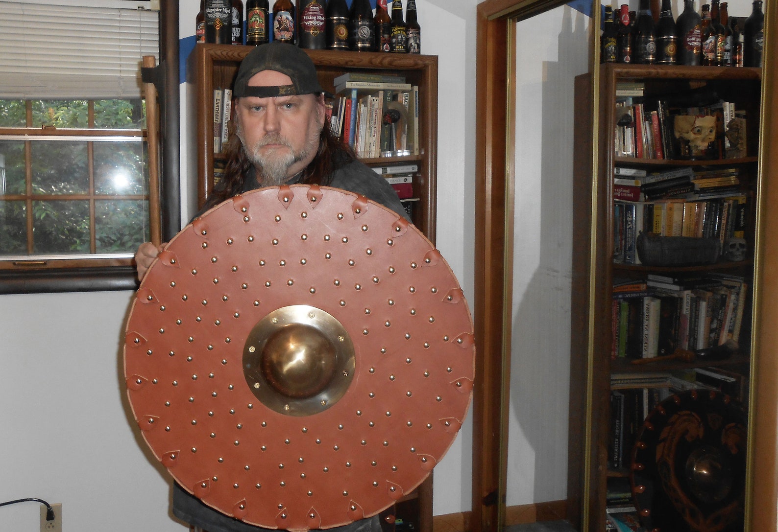 Studded Leather Shield Viking Shield. - Etsy
