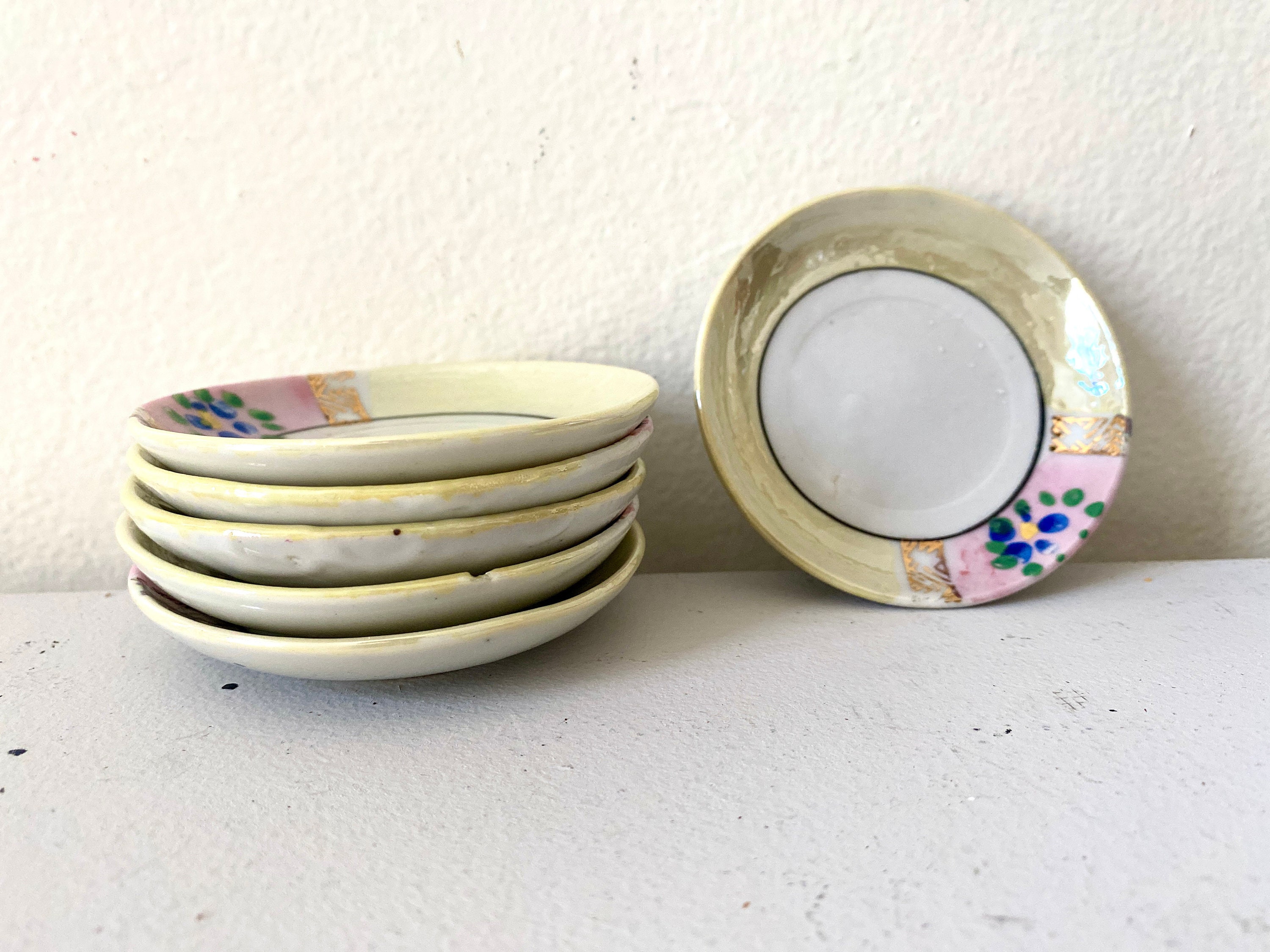 Vintage Dipping Sauce Plates - Etsy