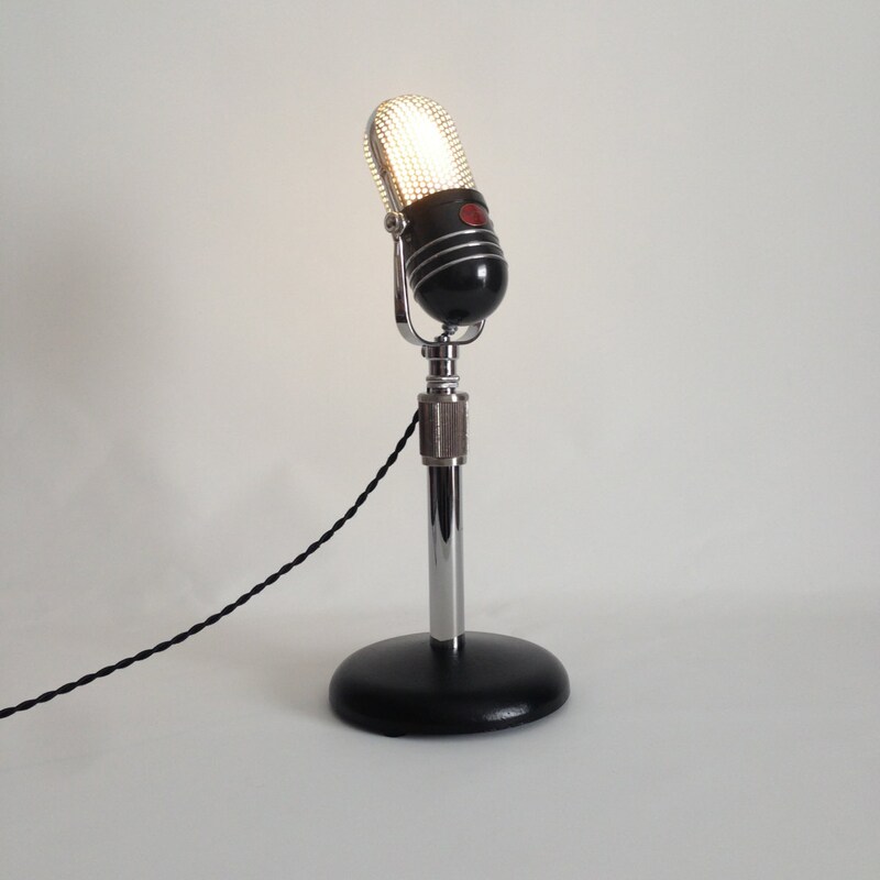 Microphone Lamp - Etsy