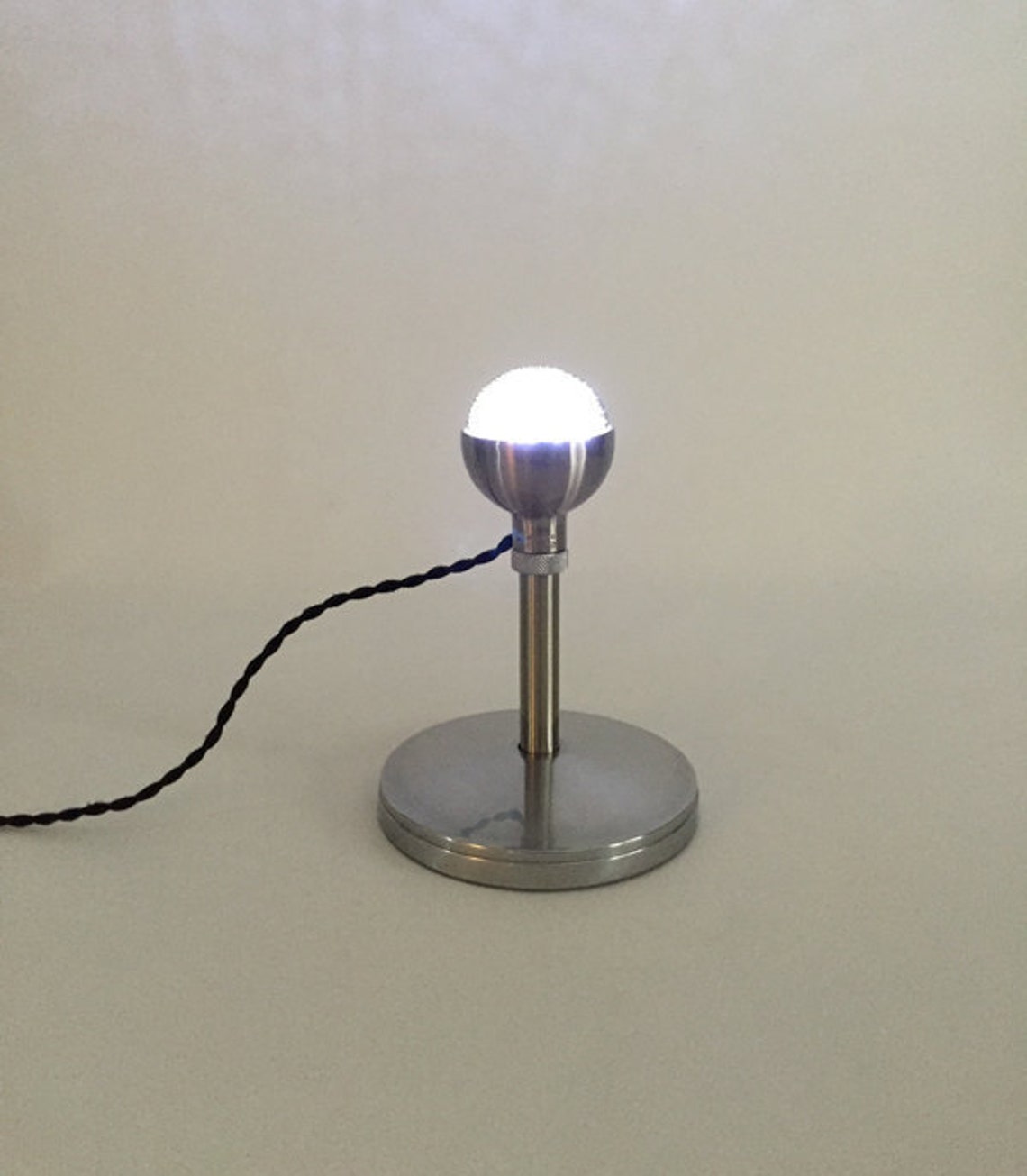 Upcycled Retro Microphone Industrial Table Lamp. Desk Lamp. Vintage ...